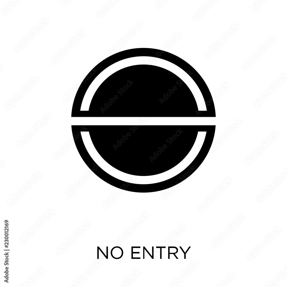 No entry sign icon. No entry sign symbol design from Traffic signs ...