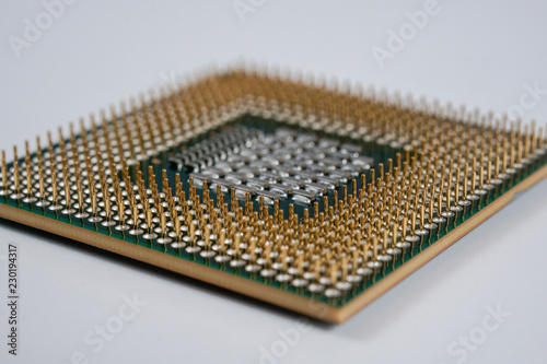 processor chip. PGA IC chip Stock Photo | Adobe Stock