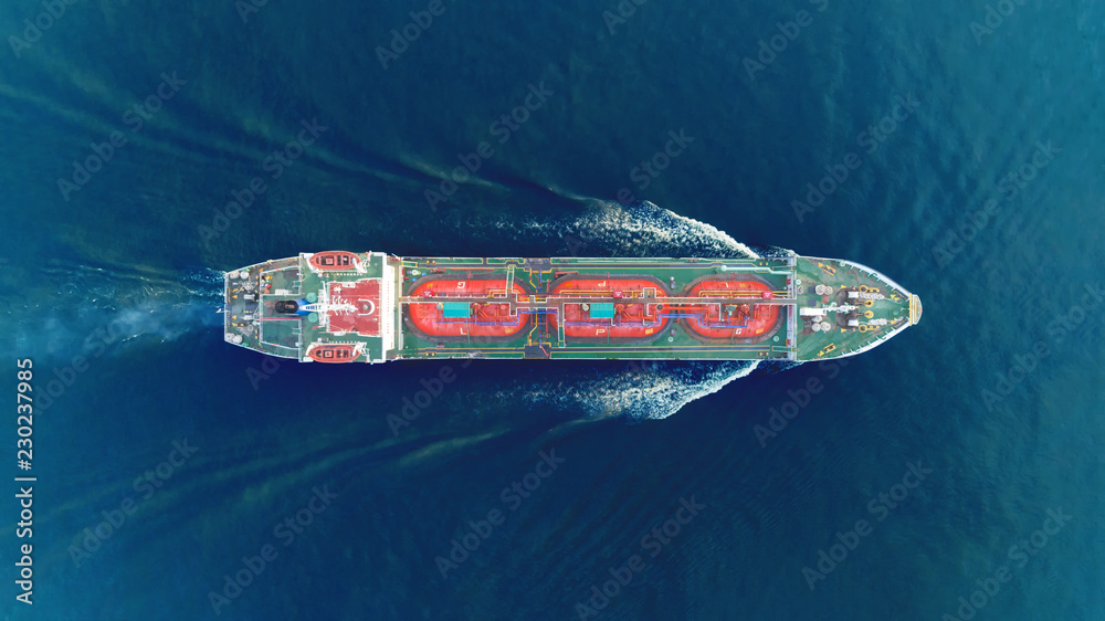 Ship tanker gas LPG top speed on the sea for transportation. Stock Photo | Adobe Stock