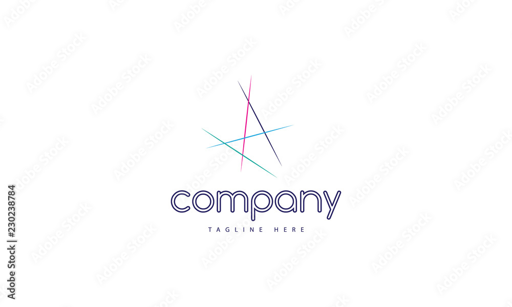 Color Laser vector logo image Stock Vector | Adobe Stock