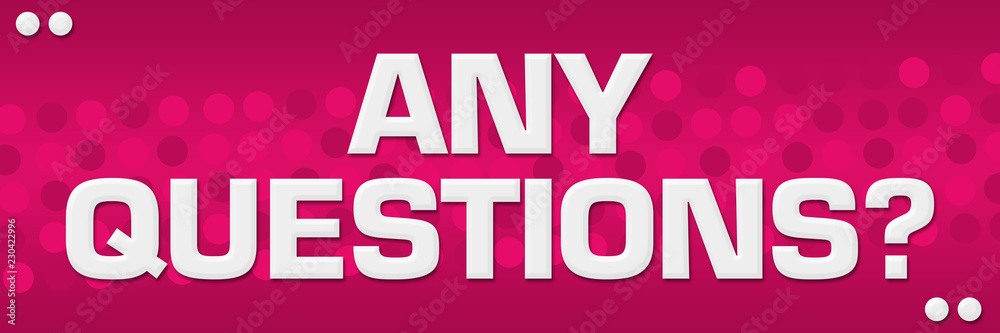 Any Questions Pink Dots Background Stock Illustration | Adobe Stock