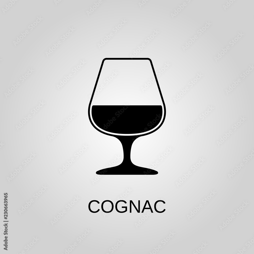 Cognac icon. Cognac symbol. Flat design. Stock - Vector illustration ...