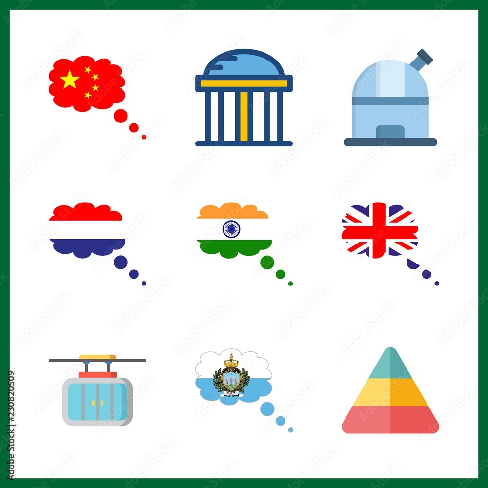 landmark icon. china and pyramid vector icons in landmark set. Use this ...