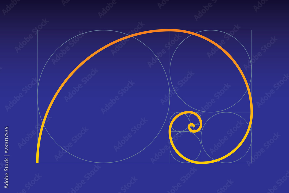 Golden ratio , Golden proportion vector Stock Vector | Adobe Stock