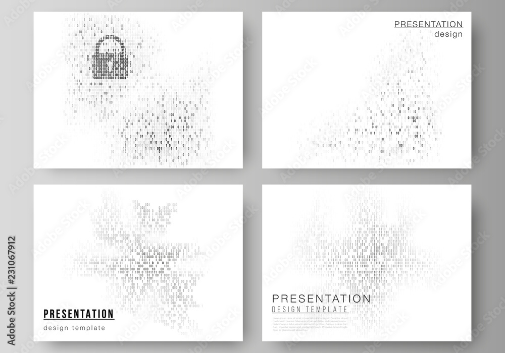 Vektor The minimalistic abstract vector layout of the presentation ...
