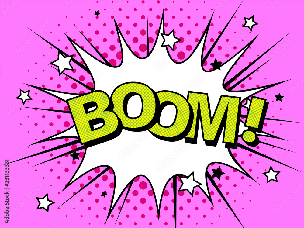 Vector de Stock Comics Boom Comic Vector cartoon illustration ...