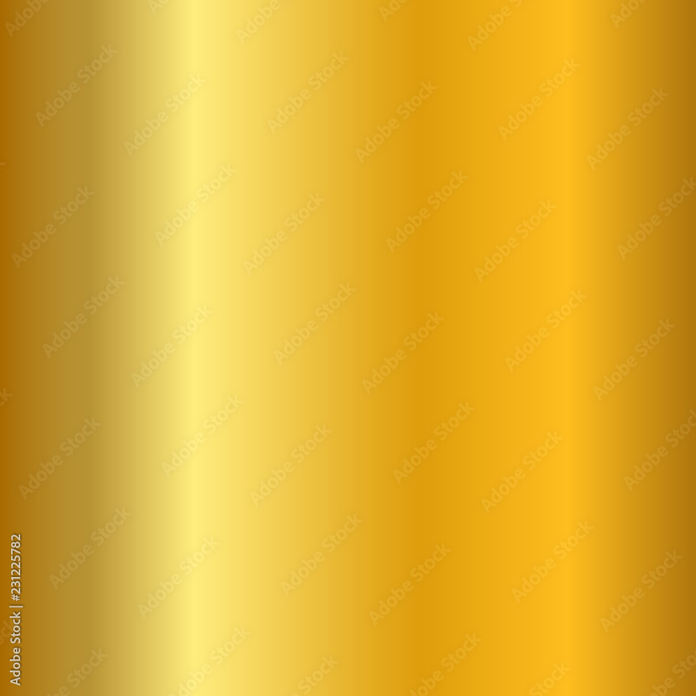 Gold gradient smooth texture. Empty golden metal background. Light ...