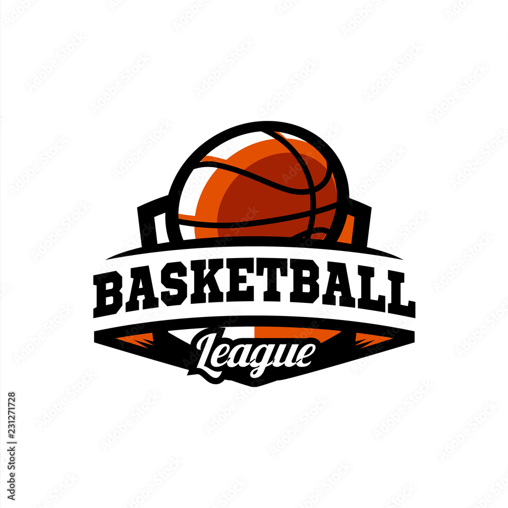Basketball League Logo 02 Stock Vector | Adobe Stock