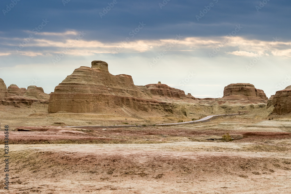 wind erosion landform landscape Stock Photo | Adobe Stock