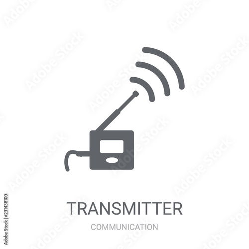 Transmitter icon. Trendy Transmitter logo concept on white background ...