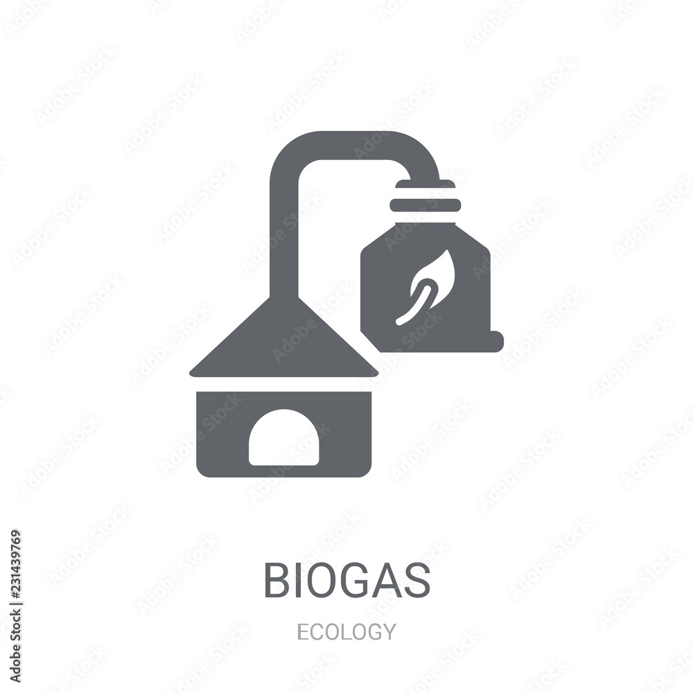 Biogas icon. Trendy Biogas logo concept on white background from ...