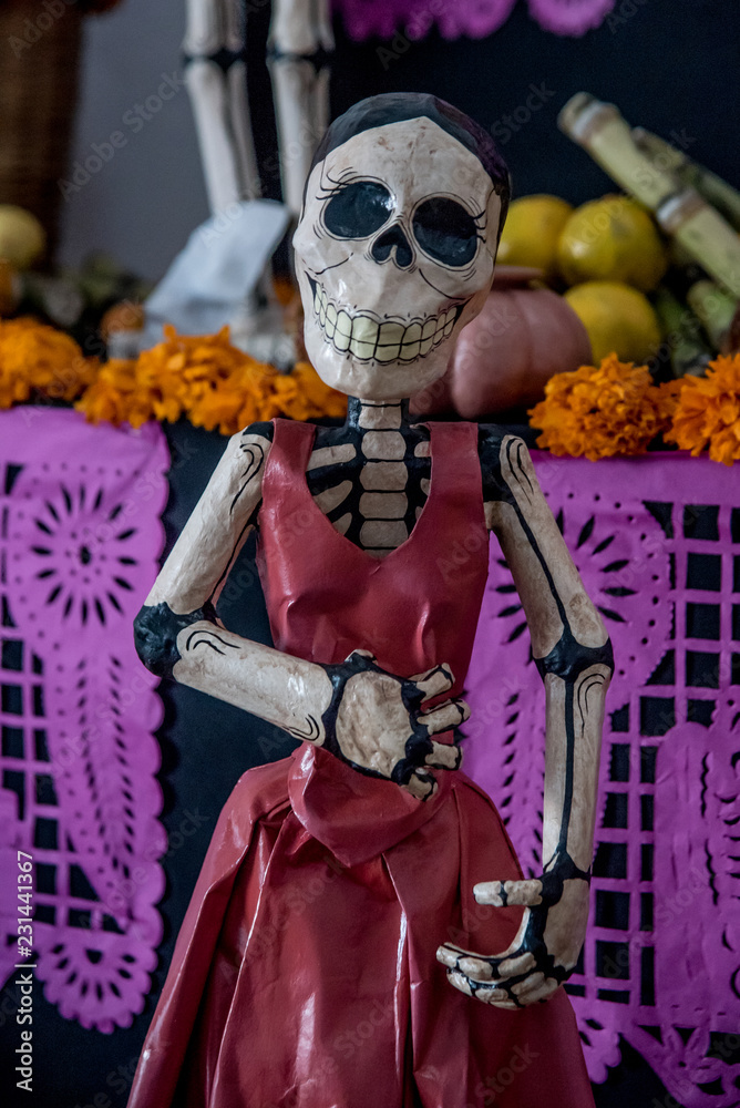 Fotografie catrina mexicana folklore huesos tradiciones halloween ...