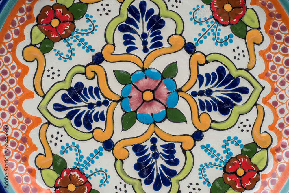 mexican designs talavera poblana colorful backgrounds with graphics of ...