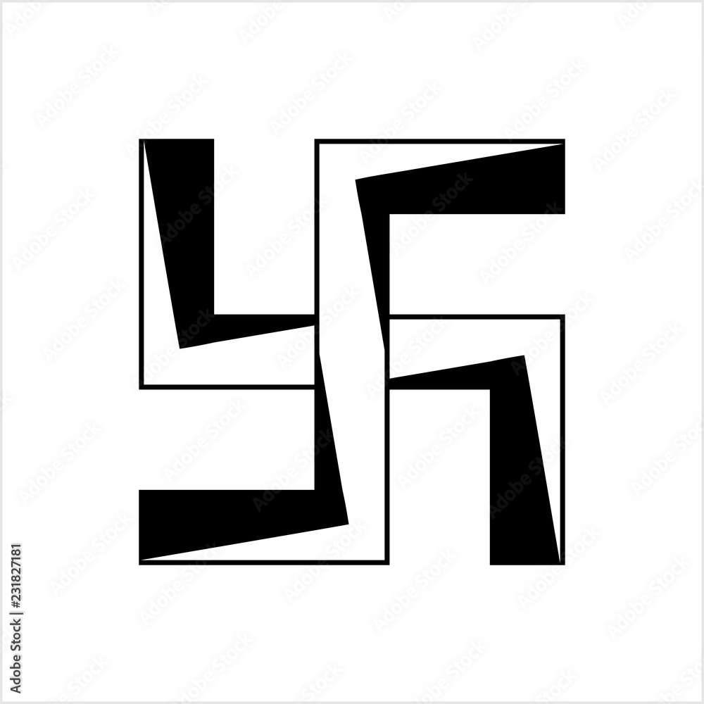 Swastica Symbol The Holy Motif Stock Vector | Adobe Stock