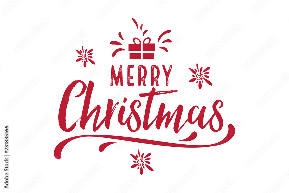Merry Christmas Text Design