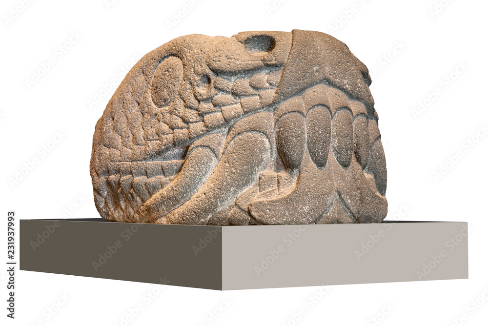 Aztec Serpent Head