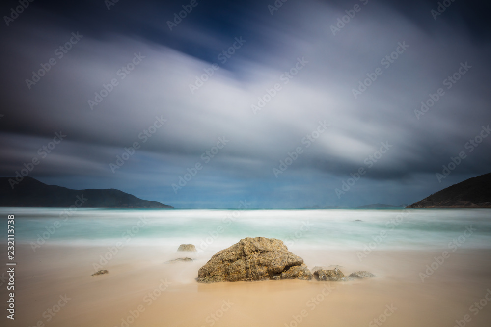 Long exposure captured on Little Oberon bay in Wilsons Promontory ...