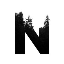 Alphabet Silhouette Letter N Free Stock Photo - Public Domain Pictures