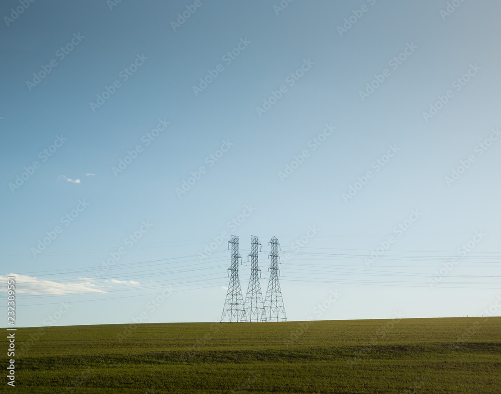 Electrical power lines. Stock Photo | Adobe Stock