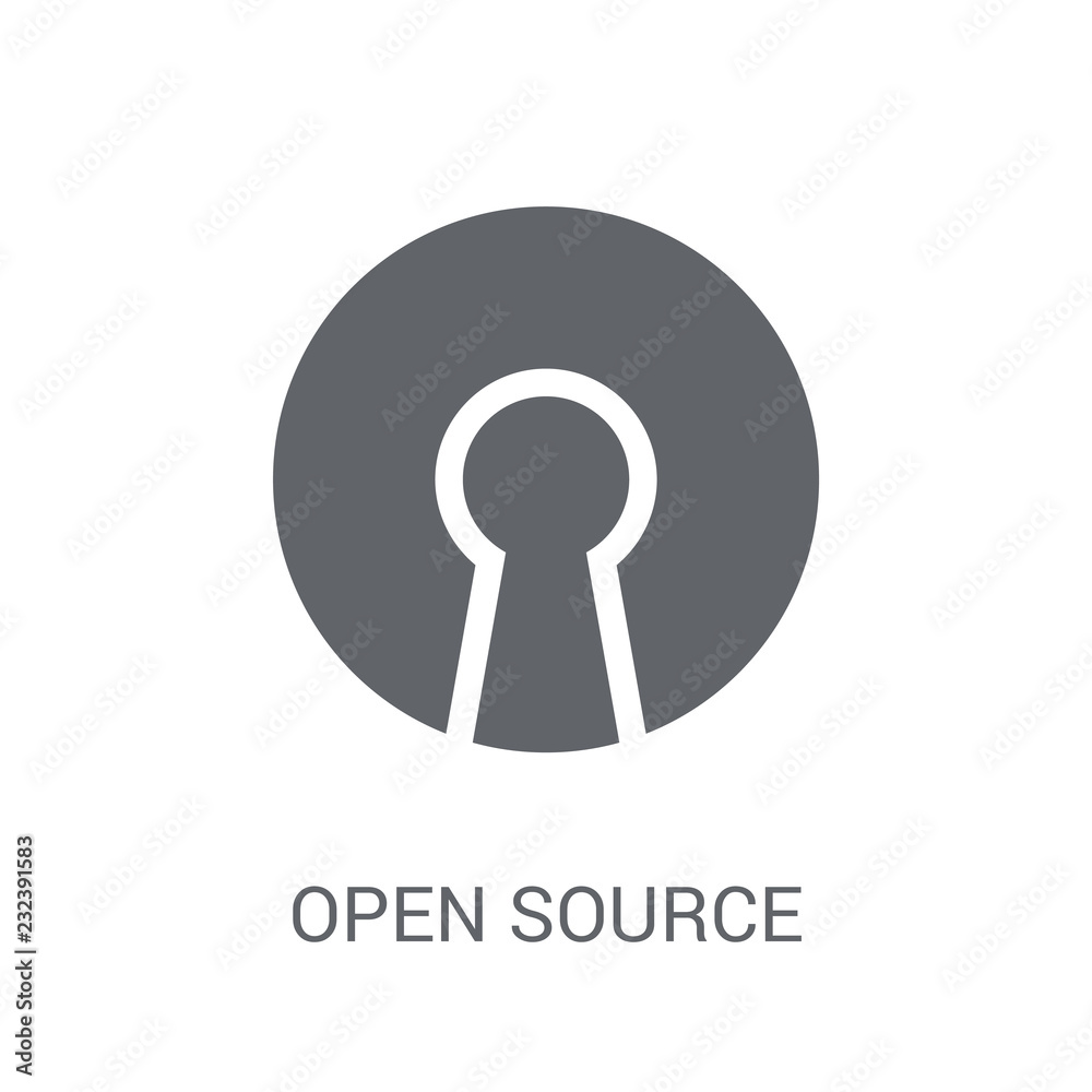 Vector de Stock open source icon. Trendy open source logo concept on ... Vector de Stock open source icon. Trendy open source logo concept on ...