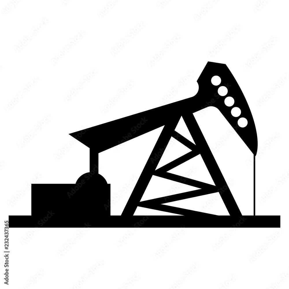 Vector de Stock Facory, Gas, Well icon. Vector industrial buildings ...