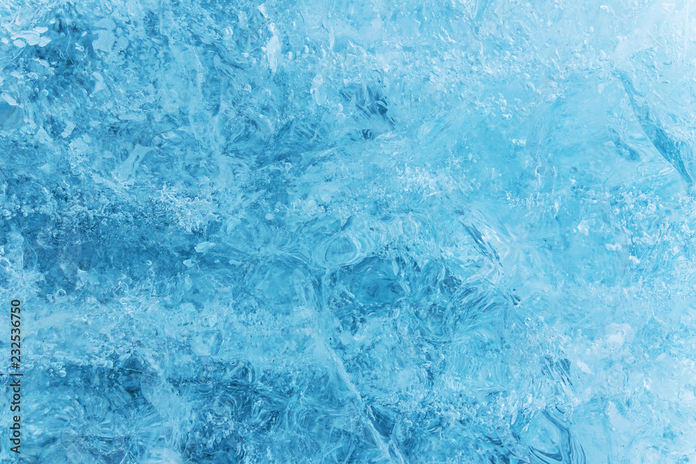 Blue ice texture, winter background, texture of ice surface. Stock ...