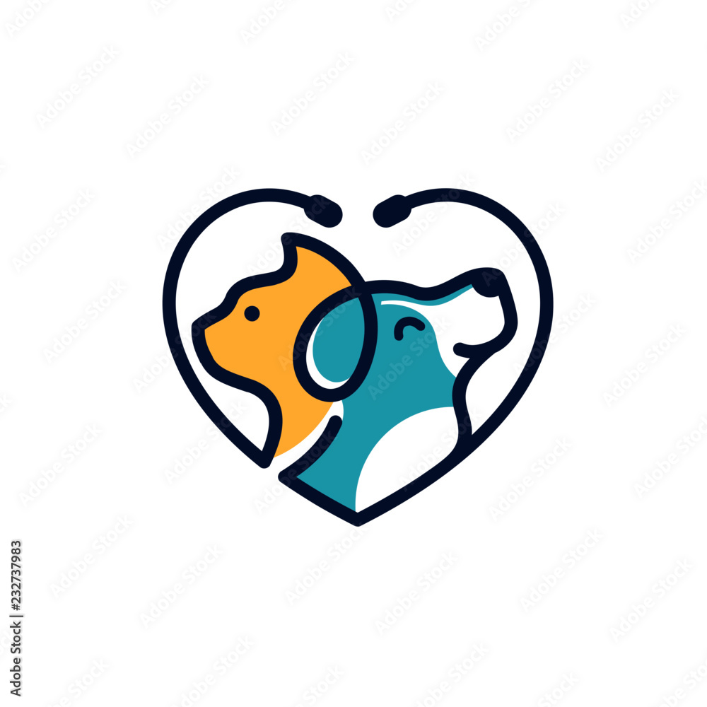 Modern Animal Pet Logo Template Stock Vector | Adobe Stock