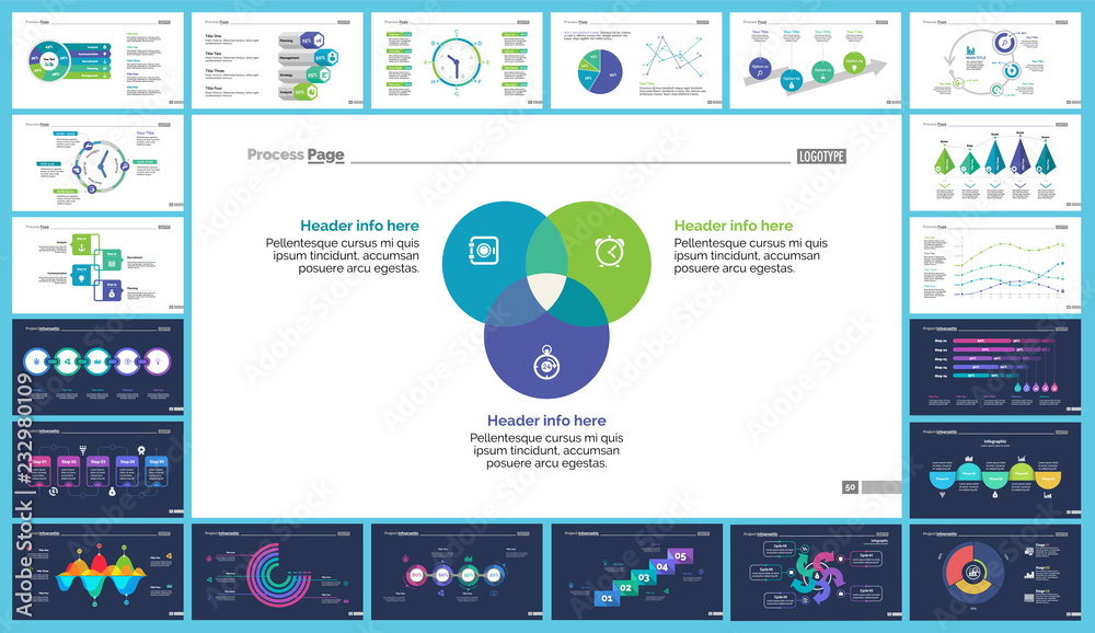 Image vectorielle Stock Business inforgraphic design set for management ...