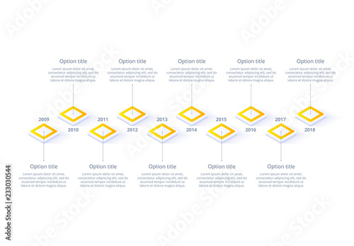 Yellow Timeline Infographic. Buy this stock template and explore ...