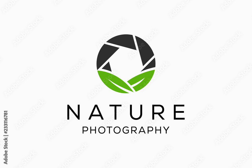nature photography logo template Stock Illustration | Adobe Stock