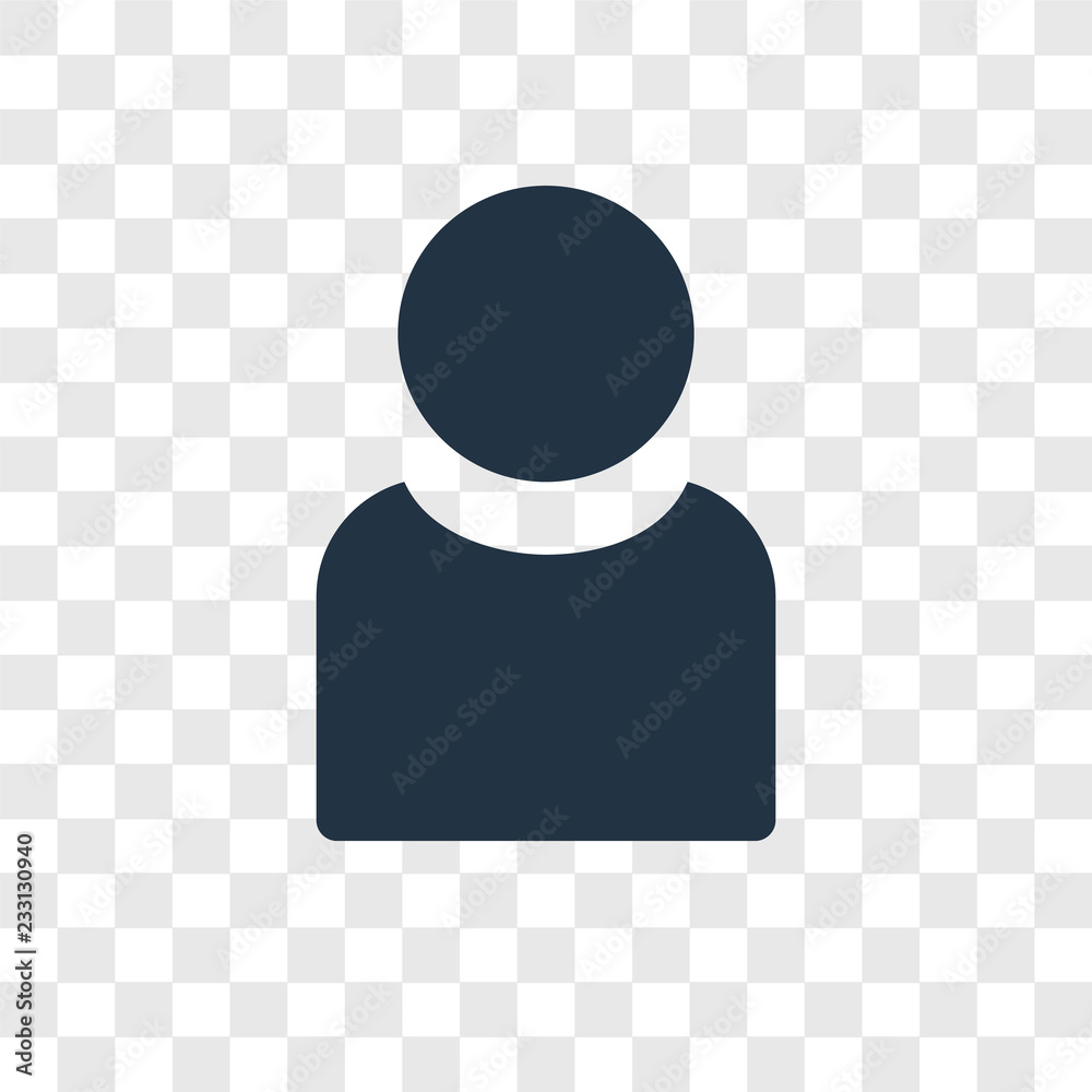 Profile vector icon isolated on transparent background, Profile ...