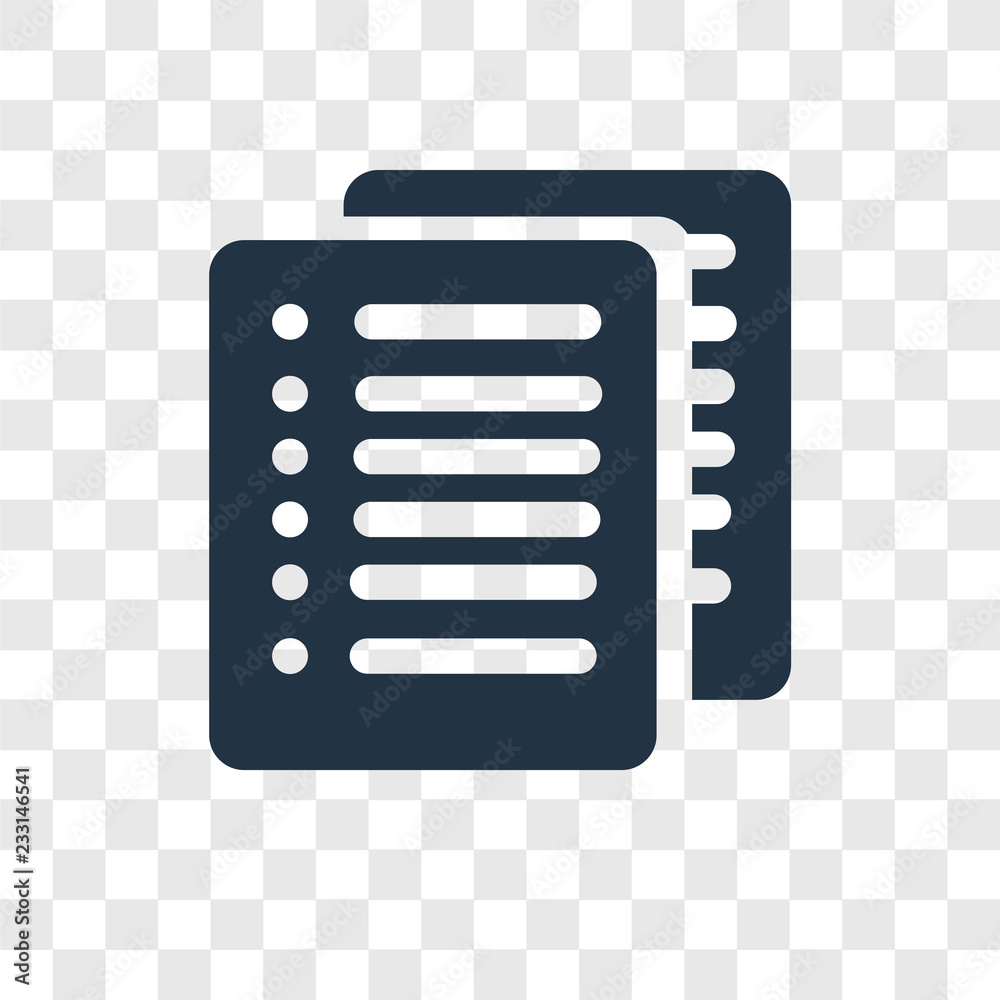 List vector icon isolated on transparent background, List transparency ...