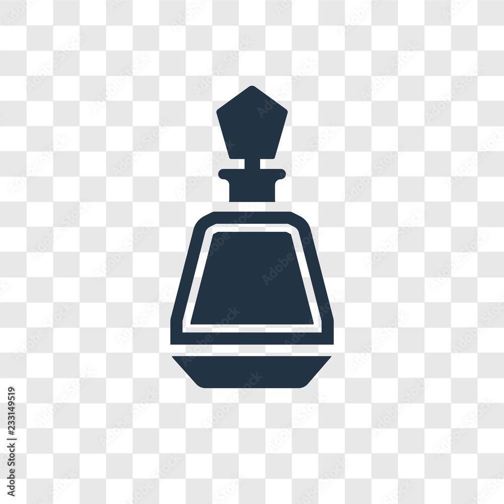 Perfume bottle vector icon isolated on transparent background, Perfume ...