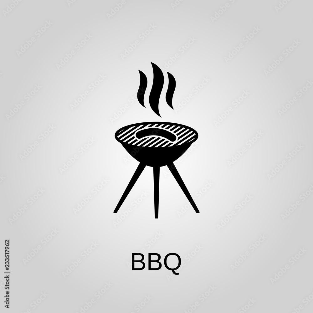 BBQ icon. BBQ symbol. Flat design. Stock - Vector illustration. Stock ...