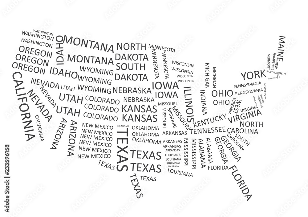 USA map. vector illustration Stock Vector | Adobe Stock