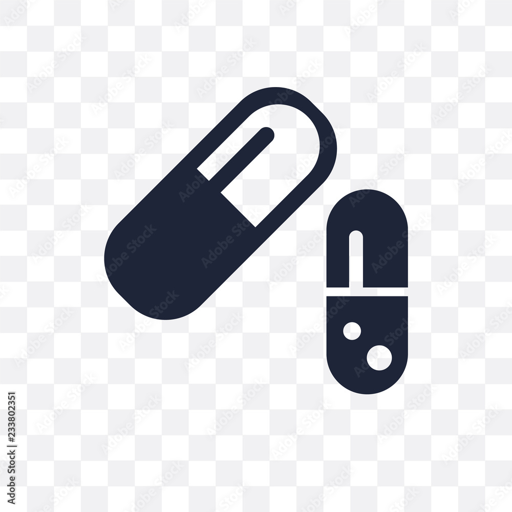 Capsule black and white variant transparent icon. Capsule black and ...