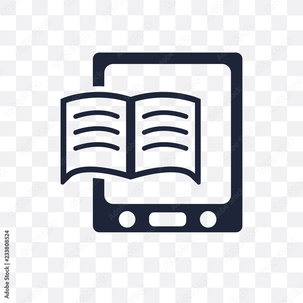 book reader transparent icon. book reader symbol design from Electronic ...