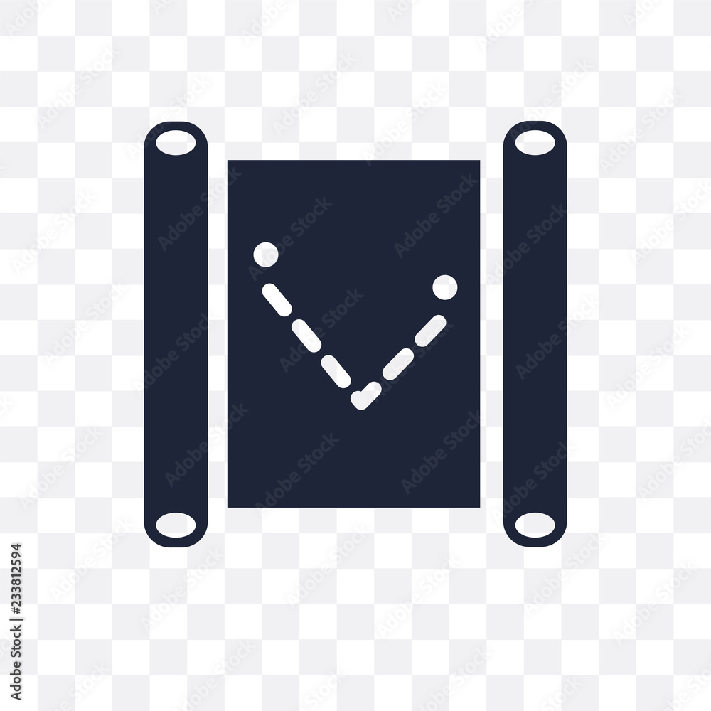 Rolled Up Map transparent icon. Rolled Up Map symbol design from Maps ...