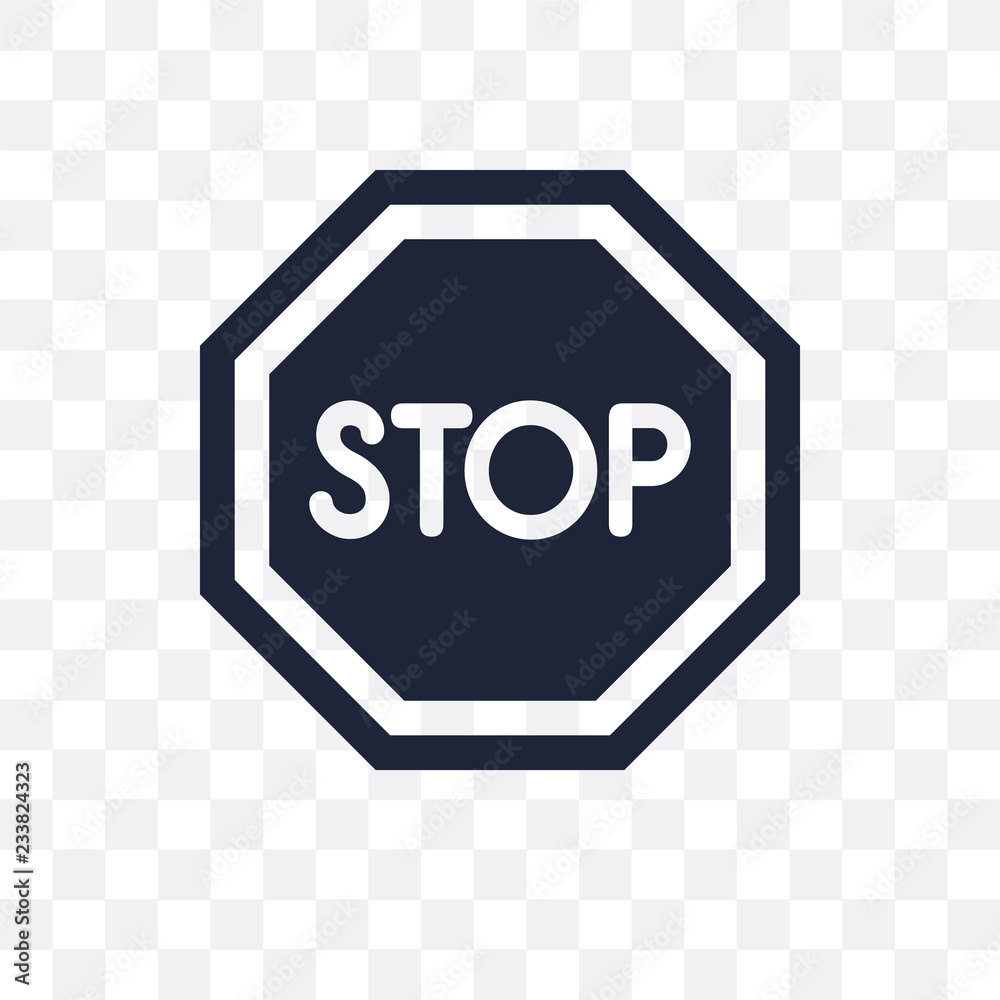 Stop sign transparent icon. Stop sign symbol design from Traffic signs ...