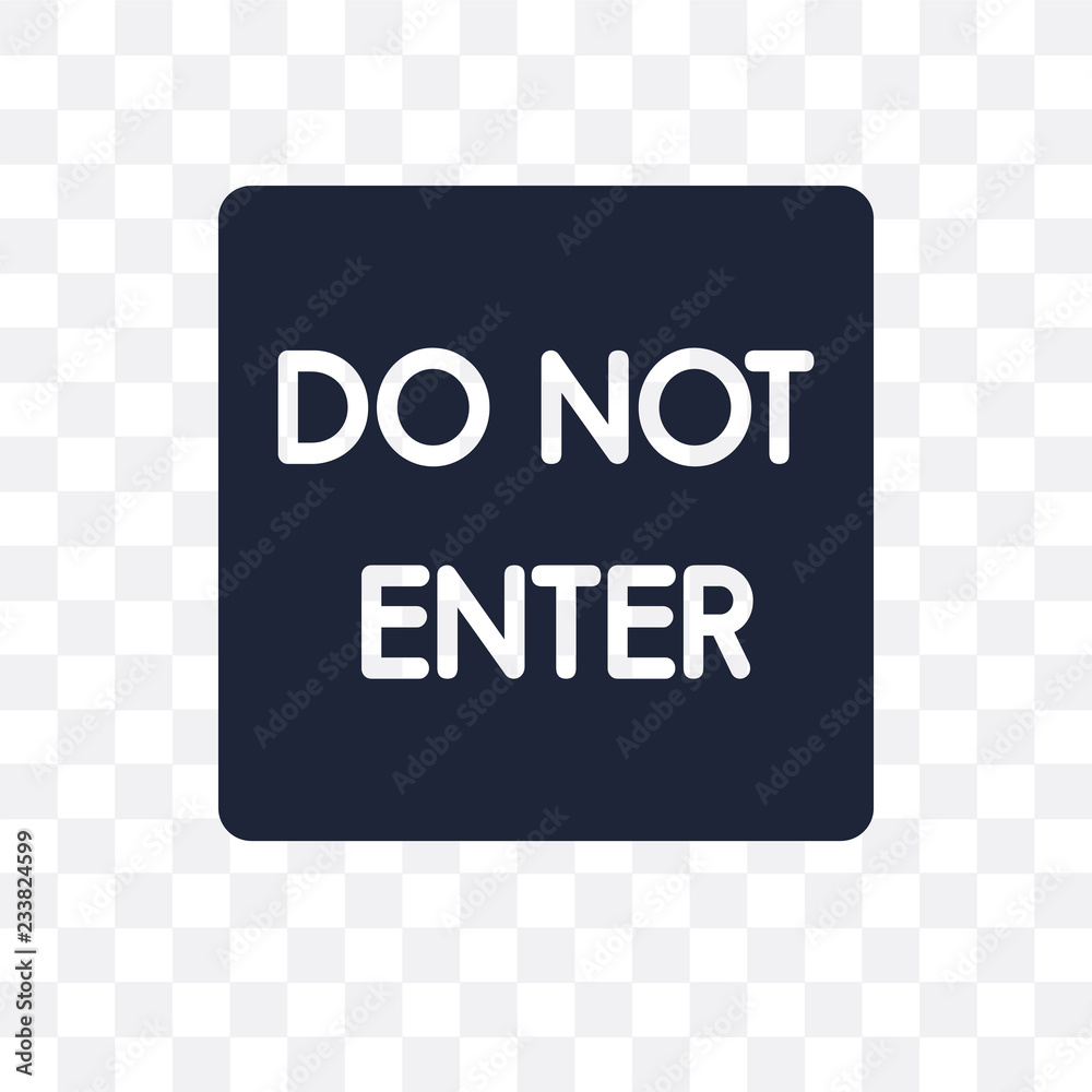 straight prohibitor no entry sign transparent icon. straight prohibitor ...