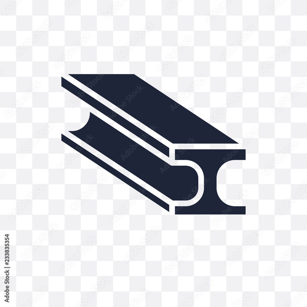 Beam transparent icon. Beam symbol design from Construction collection. Stock Vector | Adobe Stock