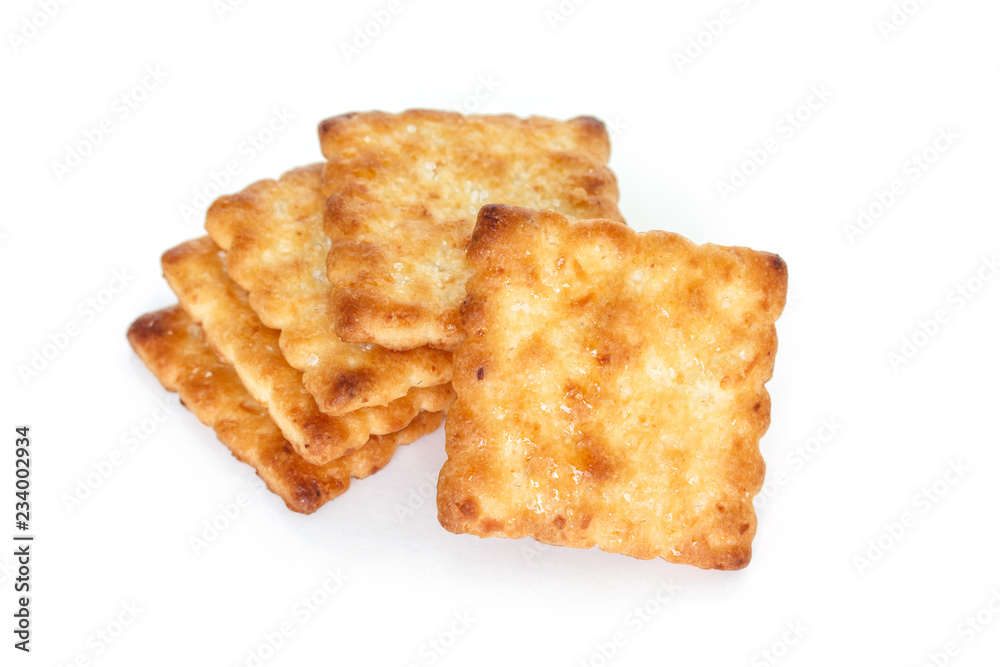 craker on white background. Stock Photo | Adobe Stock