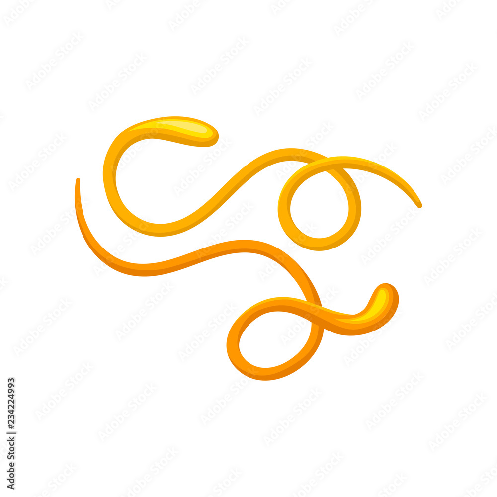 Yellow-orange rod-shaped virus. Structure of dangerous microorganism ...