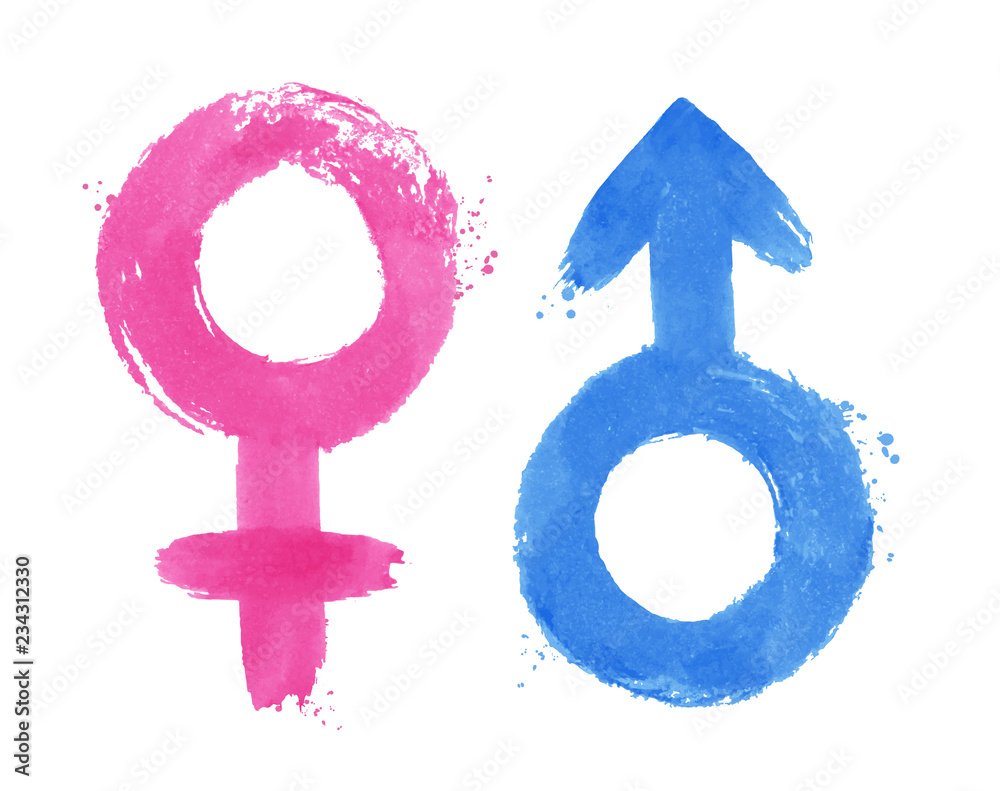 Vector illustration set of gender symbols Stock Vector | Adobe Stock