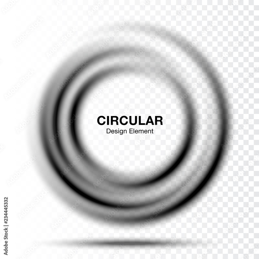 Vortex gradient round banner. Text presentation layout. Abstract gray ...