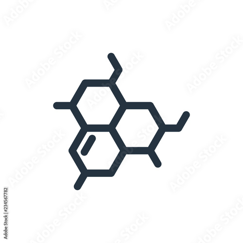benzene isolated icon on white background, oil industry Stock Vector ...