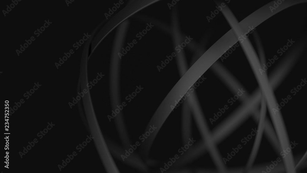 Abstract minimalist background with black matt rings Stock Photo ...