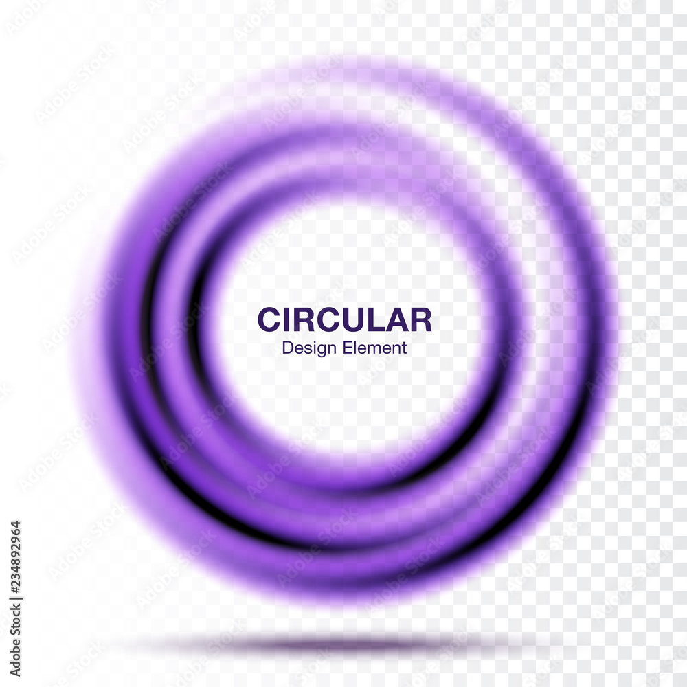 Vortex gradient round banner. Text presentation layout. Abstract blue ...