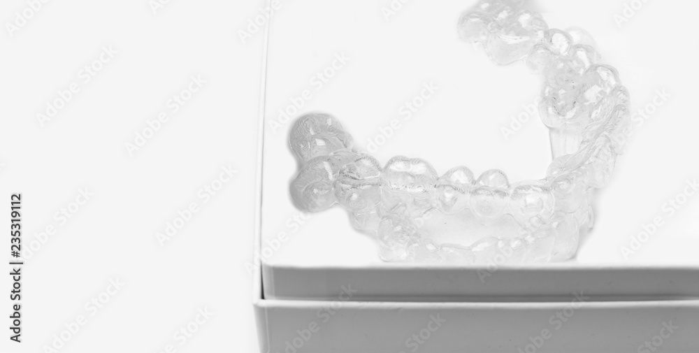 Invisible dental teeth brackets tooth aligners plastic braces dentistry ...