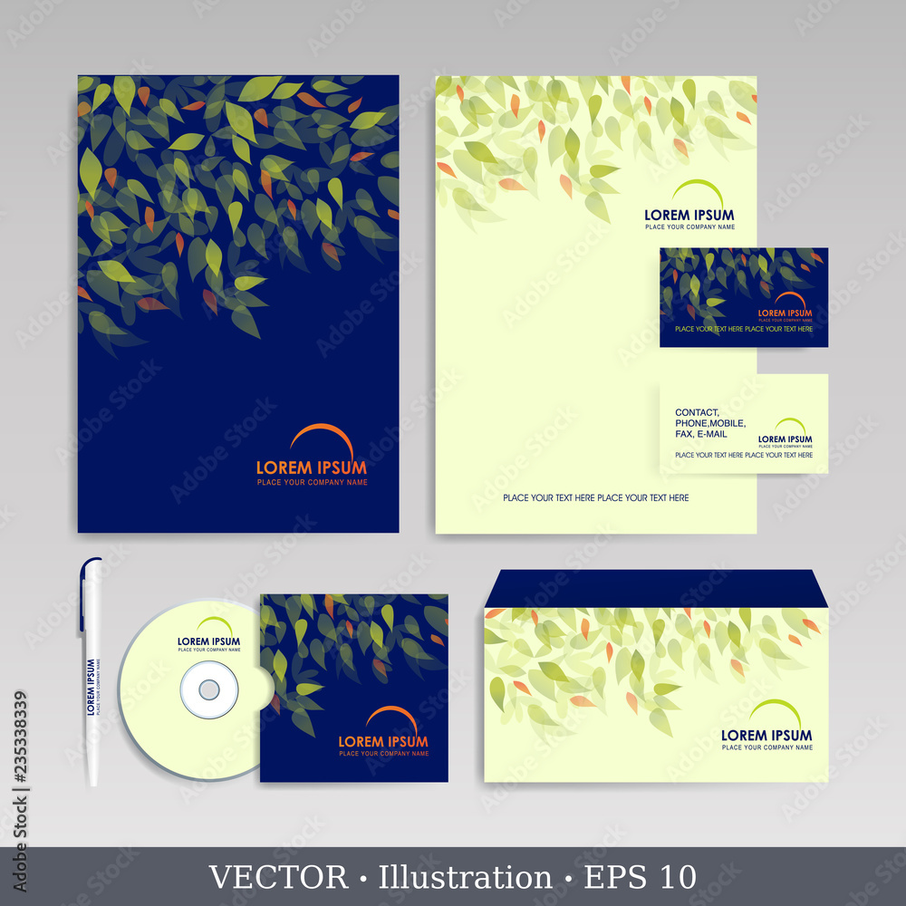 Corporate identity template. Editable corporate identity template ...